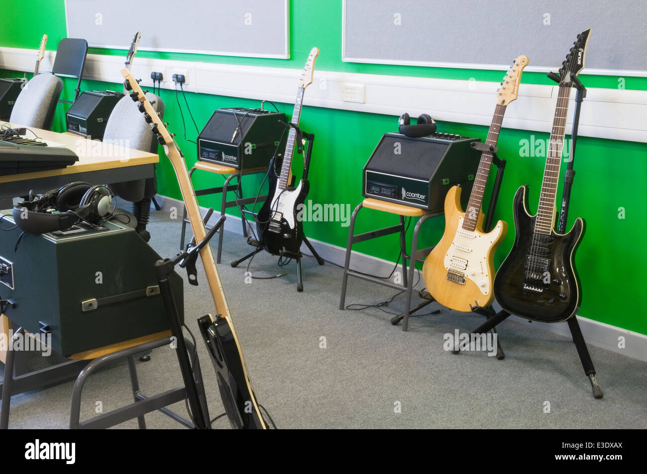 Music classroom in a modern secondary school Stock Photo - Alamy