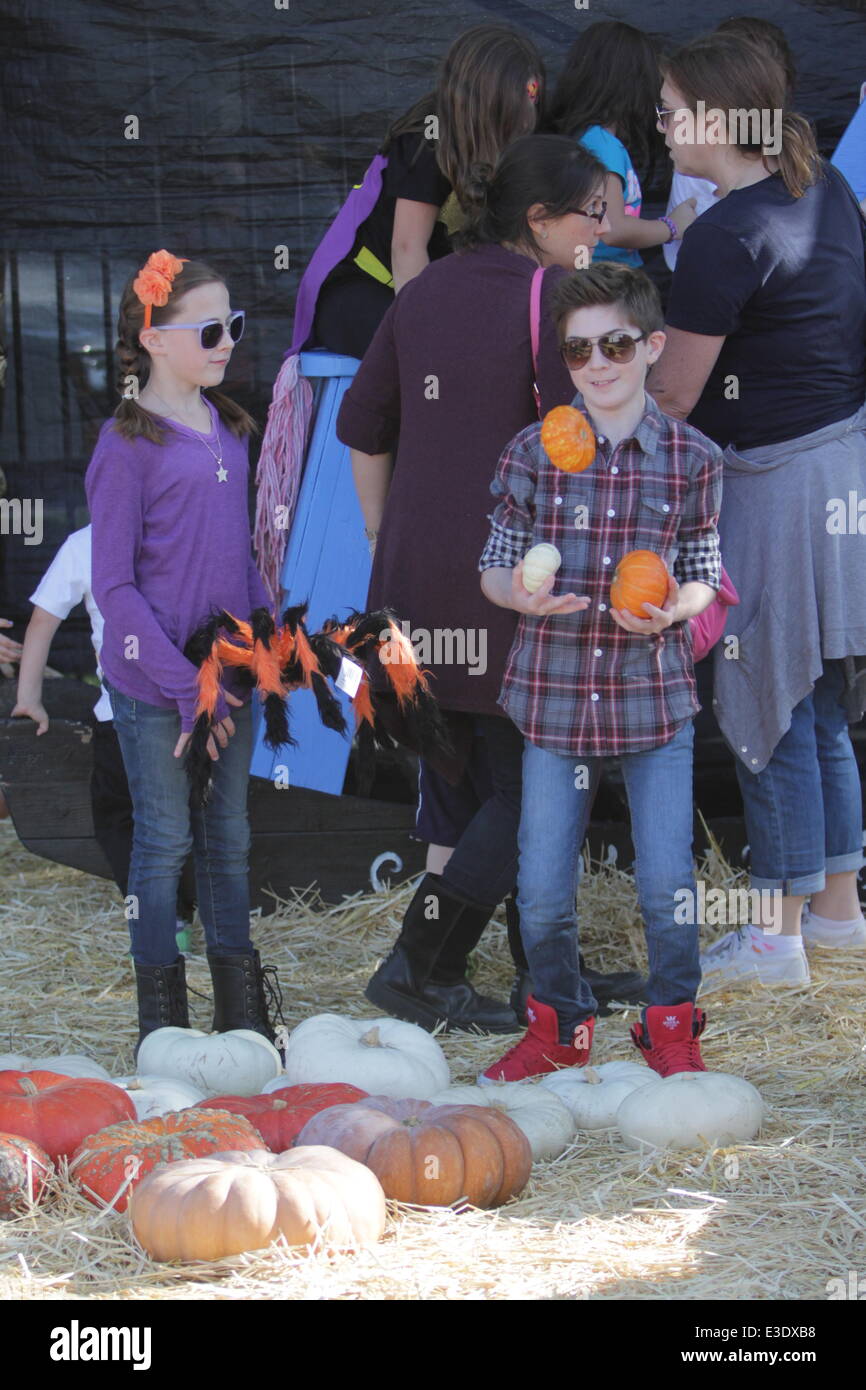 Celebrities seen picking out Pumpkins at Mr.Bones Pumpkin Patch in West ...