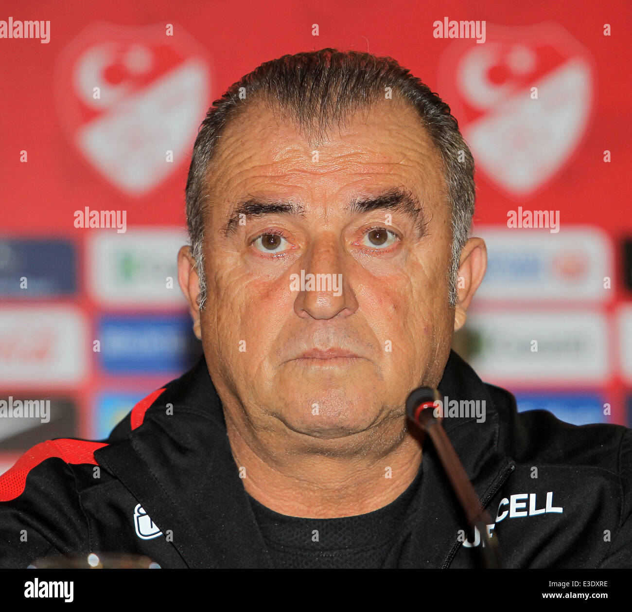 Turkish National Football team head coach Fatih Terim speaks at a press ...