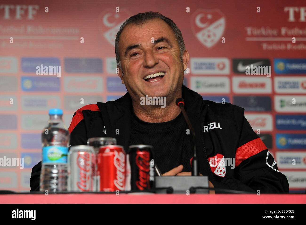 Turkish National Football team head coach Fatih Terim speaks at a press ...