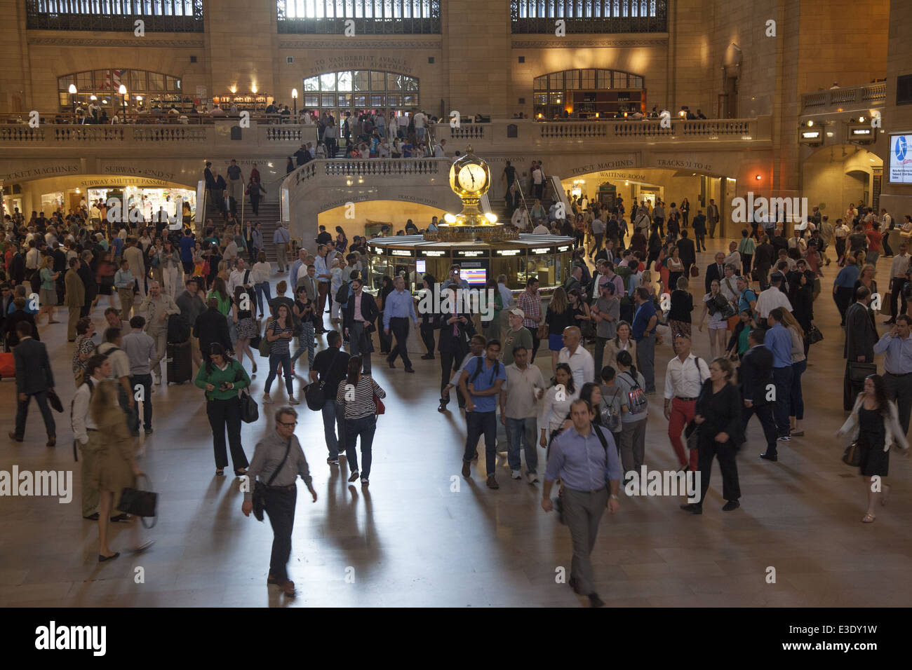 Commuters in Grand Central Terminal during the evening rush hour in ...