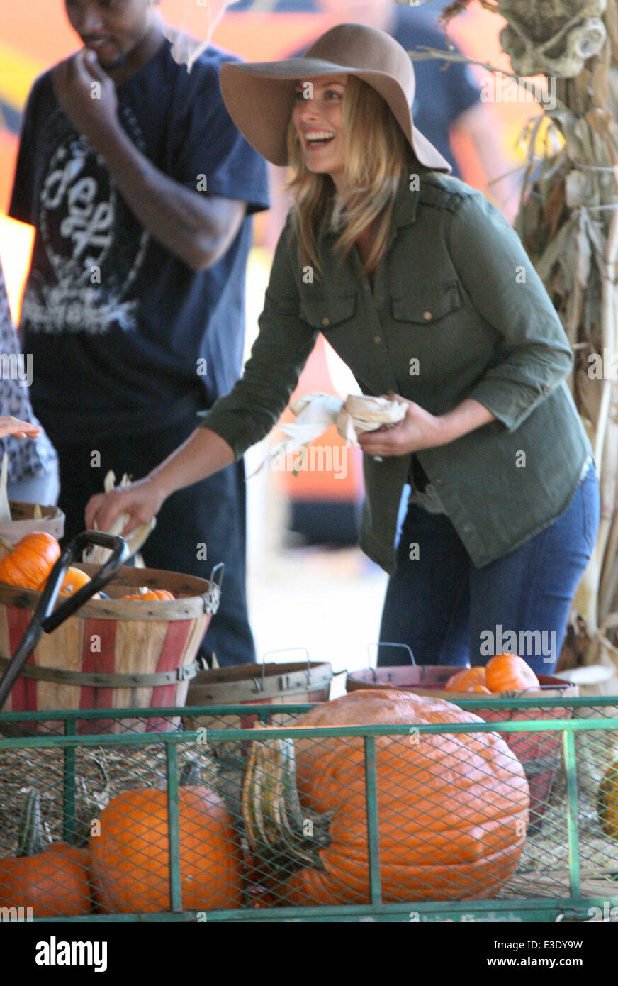 Ali Larter takes her son Theodore MacArthur to Mr. Bones Pumpkin Patch ...