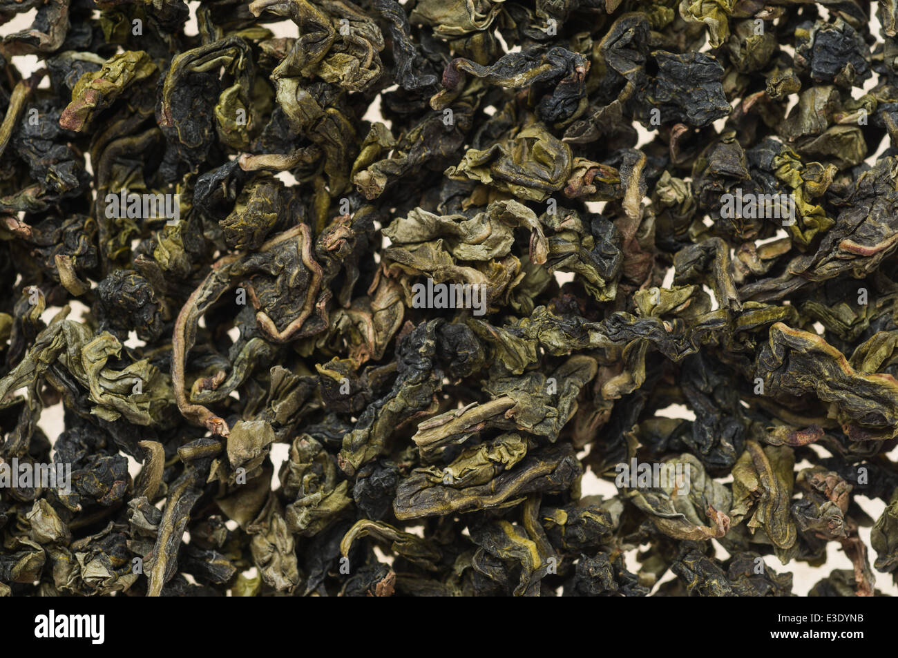 Heap of dry chinese green tea - background texture. Macro shot Stock ...