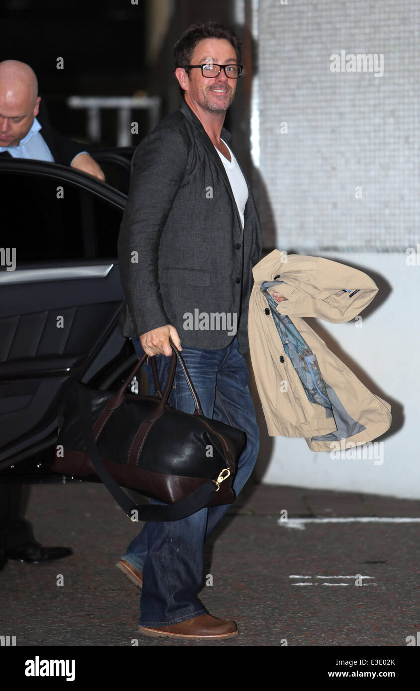 Dominic Power outside the ITV studios Featuring: Dominic Power Where ...