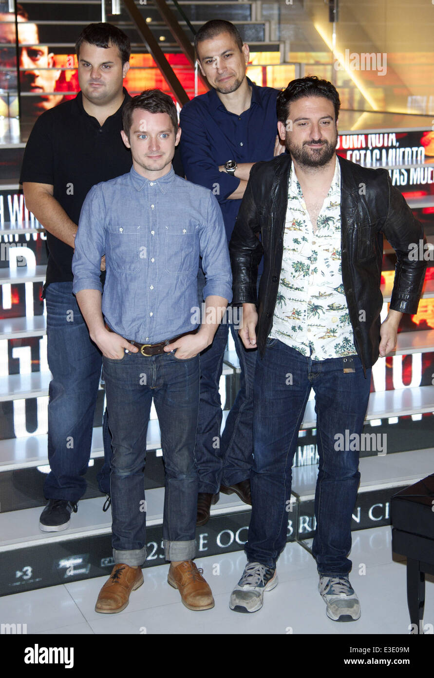 Elijah Wood and Director Eugenio Mira attend 'Grand Piano' photocall at ...