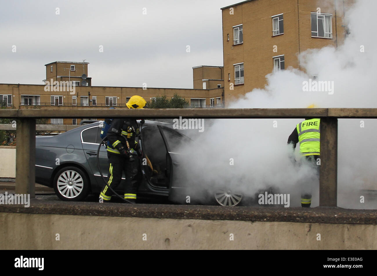 A car fire on the London bound A40 brings the network to a stand still ...