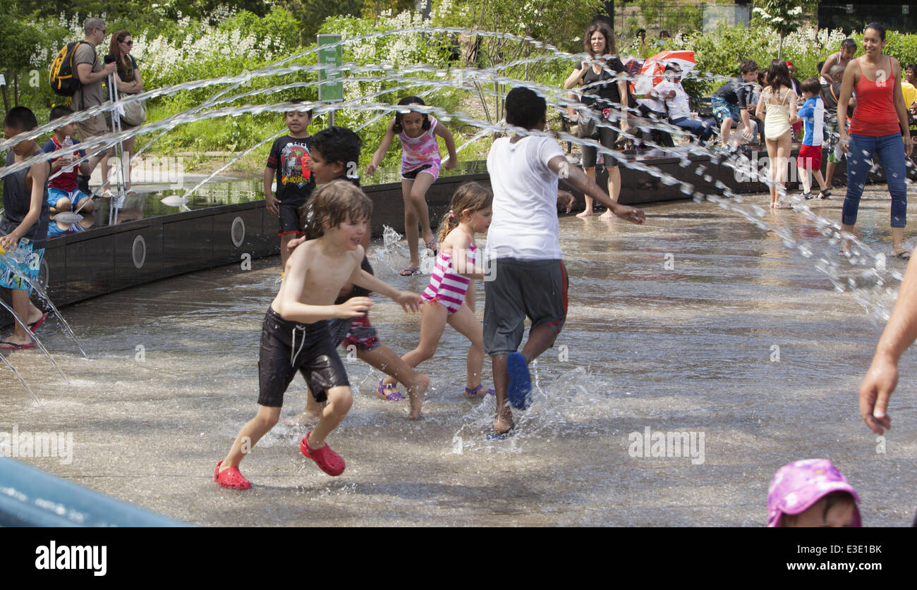 The skating rink at Prospect Park becomes a water park in the summer in ...
