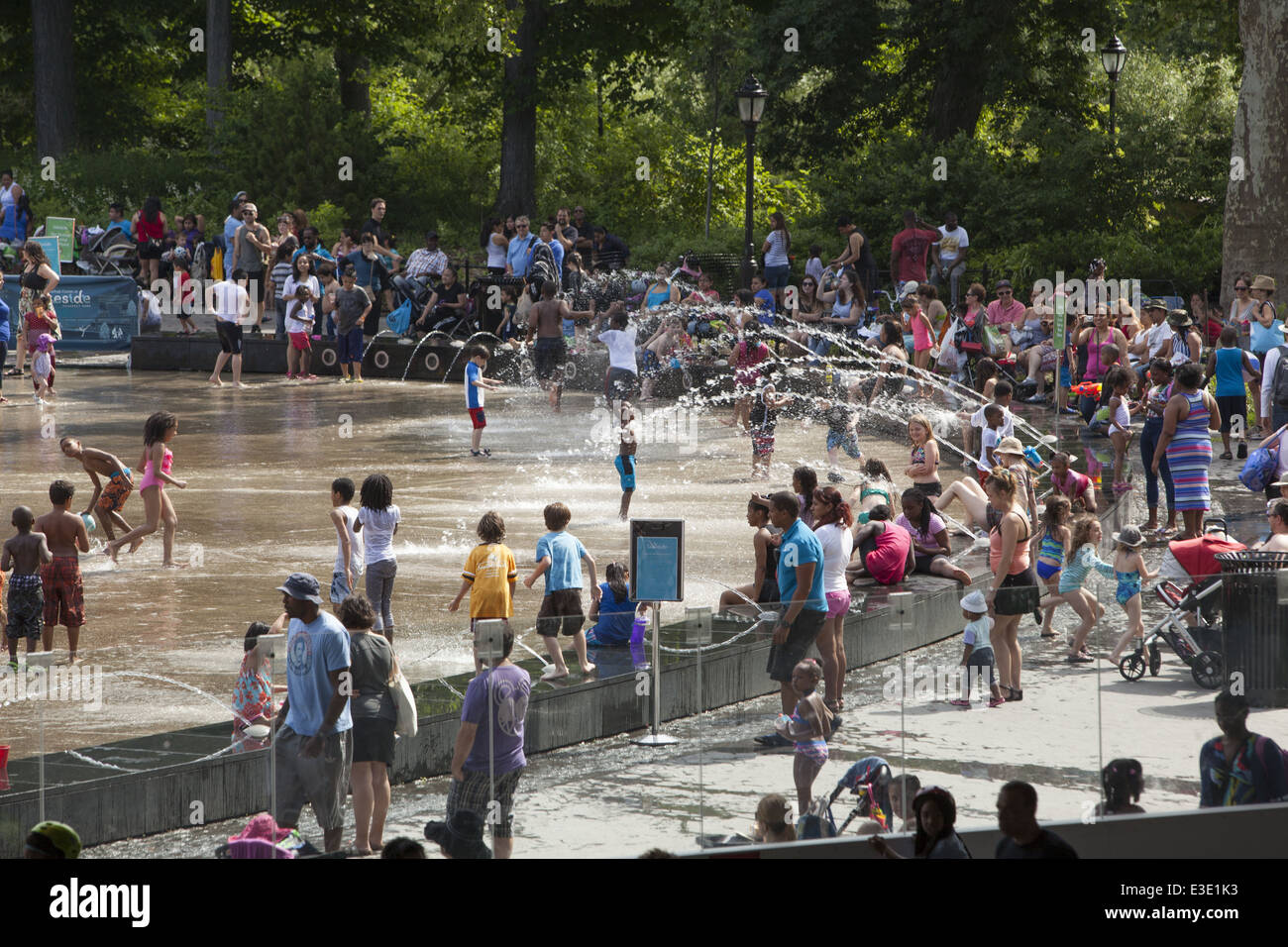 The skating rink at Prospect Park becomes a water park in the summer in ...