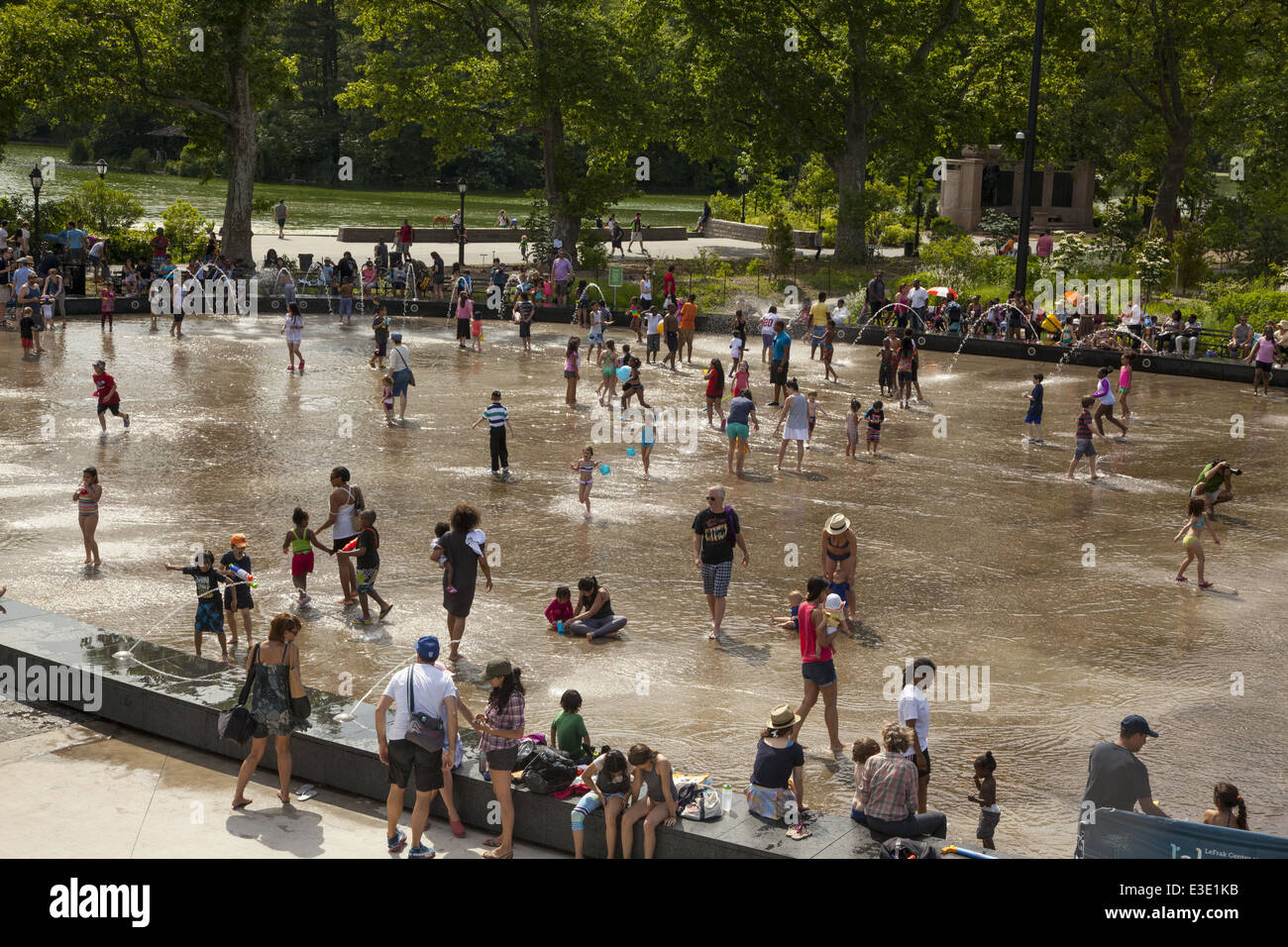 The skating rink at Prospect Park becomes a water park in the summer in ...