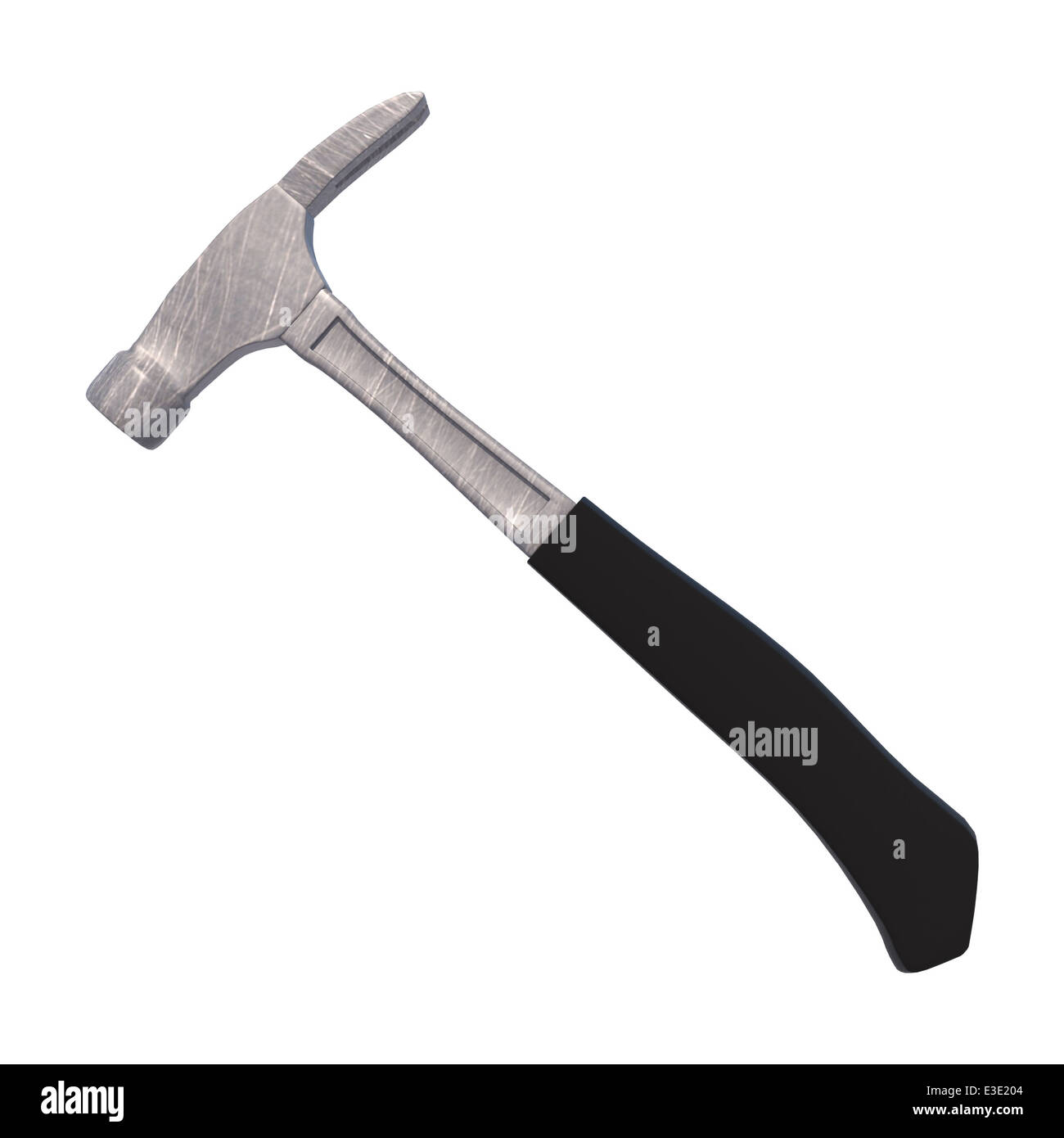 3D digital render of a hammer isolated on white background Stock Photo ...