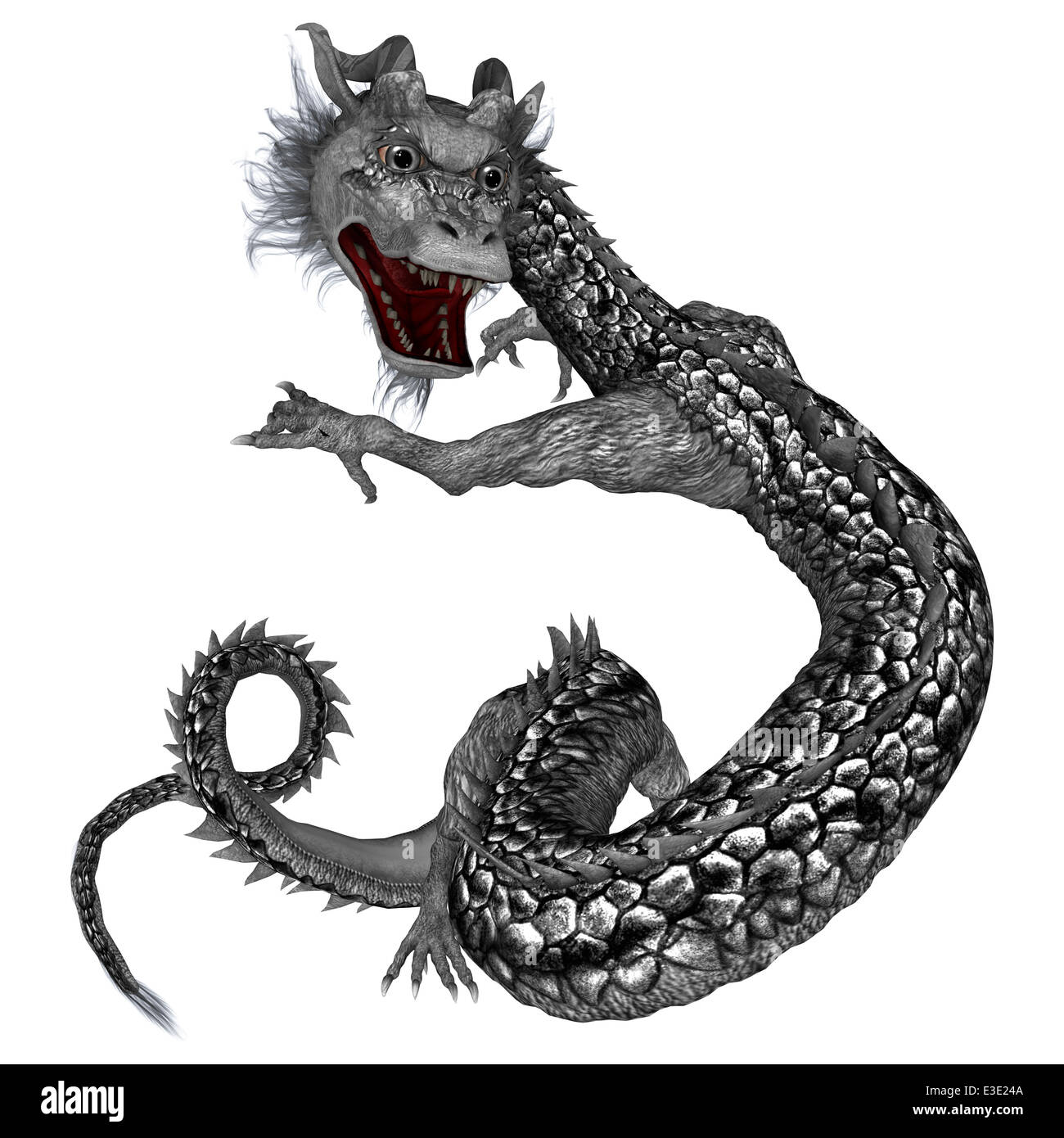 Eastern Dragon Drawing