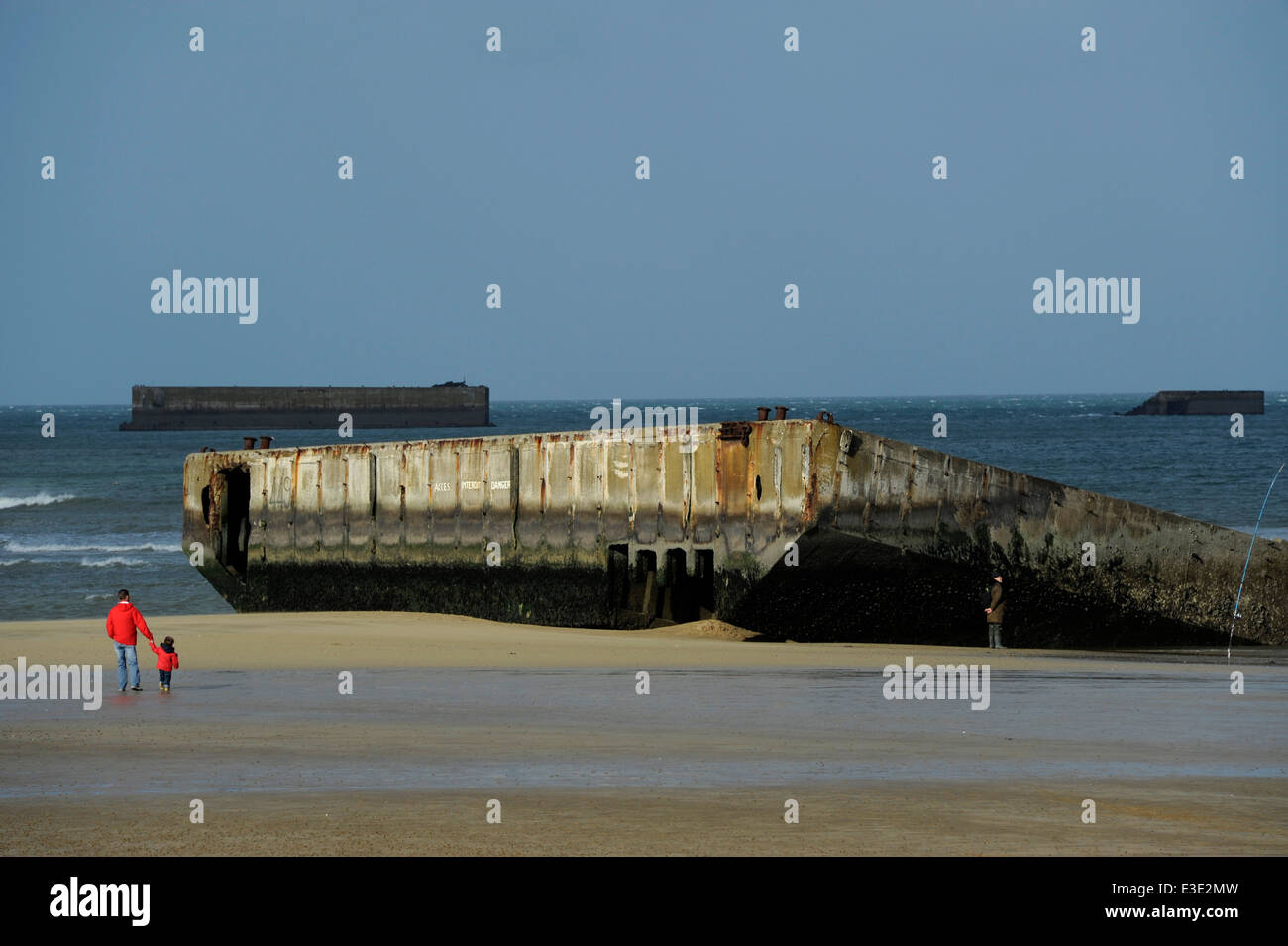 Mulberry harbour pontoon hi-res stock photography and images - Alamy