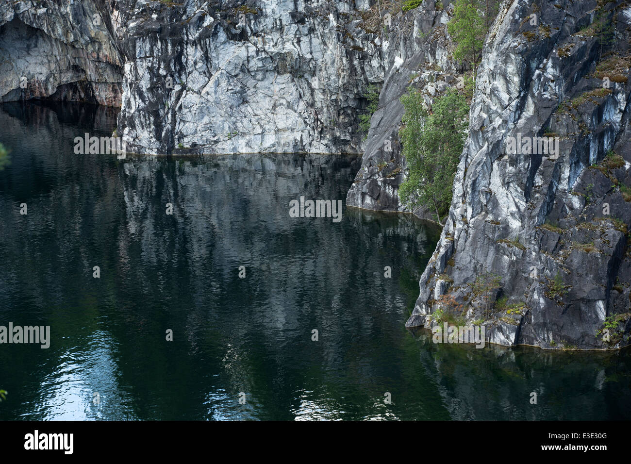 Abandoned Marble Quarry and Blue Lake Stock Photo - Alamy