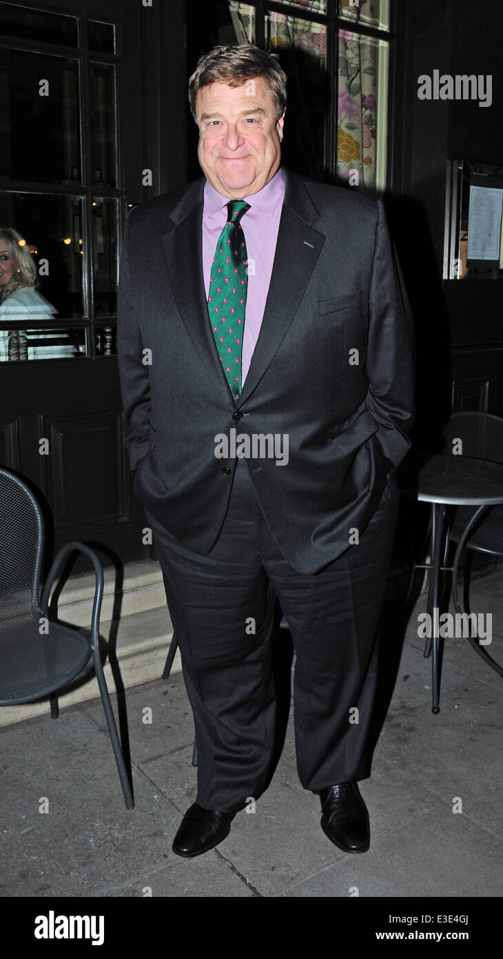 American actor John Goodman outside a hotel in London Featuring: John ...