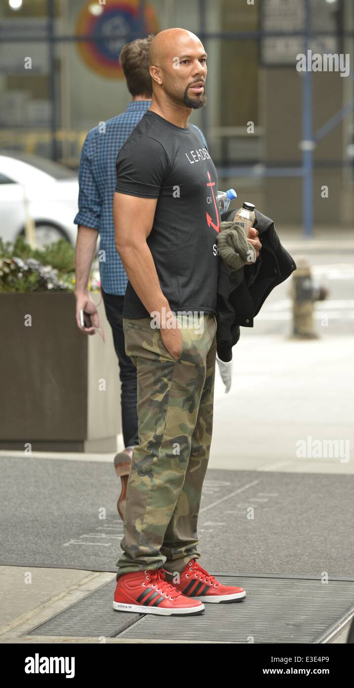 Rapper Common out and about in New York City Featuring: Common,Lonnie ...