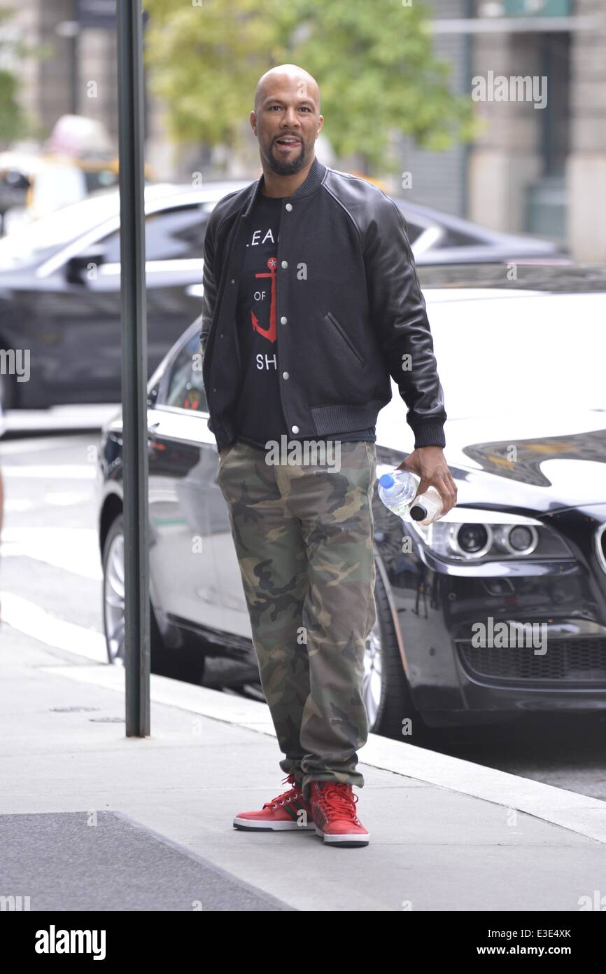Rapper Common out and about in New York City Featuring: Common,Lonnie ...