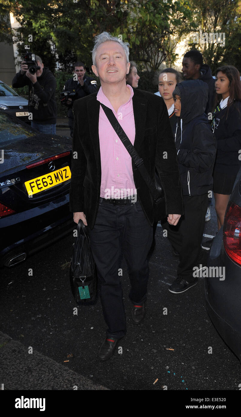 Celebrities arriving at the Riverside Studios to film a episode of TV ...