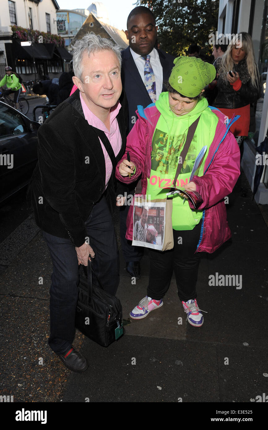Celebrities arriving at the Riverside Studios to film a episode of TV ...