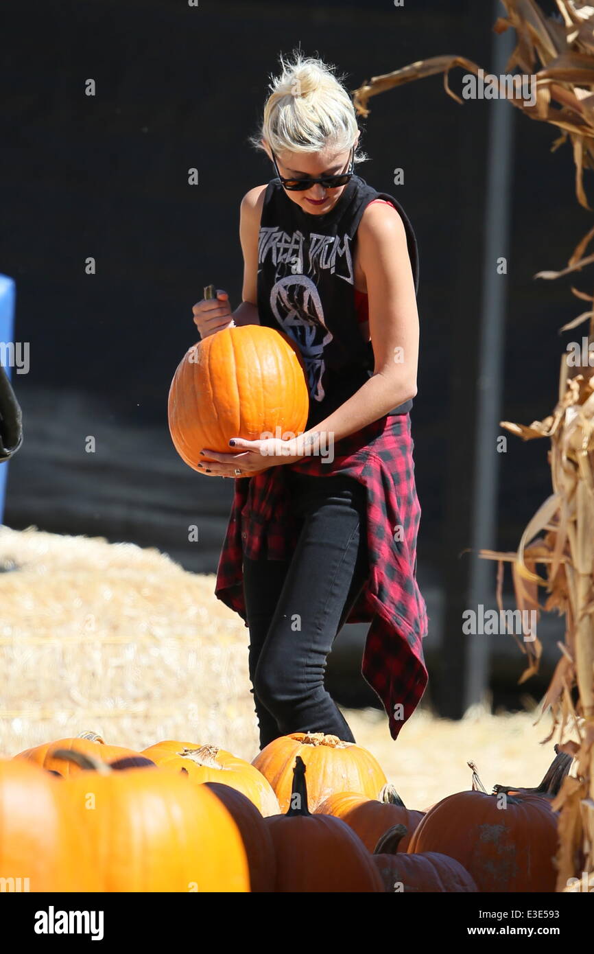 Caroline D'Amore and husband Bobby Alt seen choosing a pumpkin at Mr ...