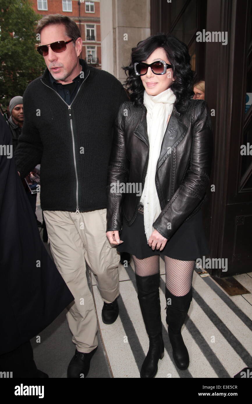 Singer Cher looking youthful while out and about in central London ...