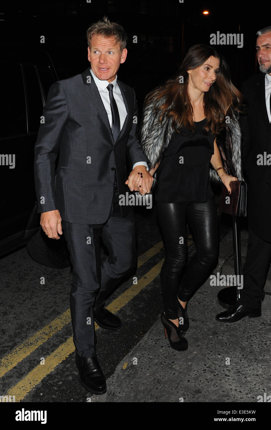 Celebrities at the launch party for Gordon Ramsay's new restaurant ...