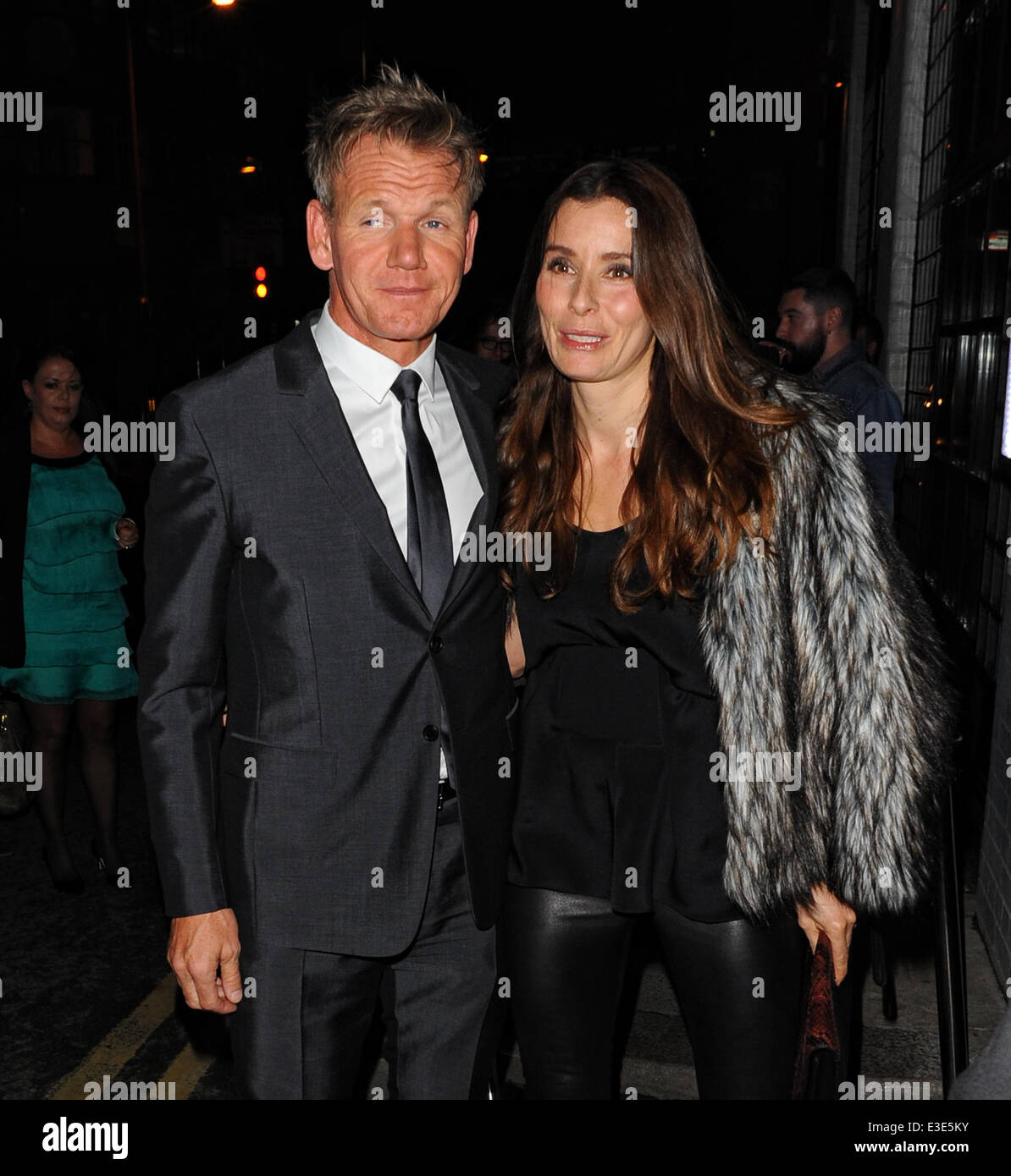 Celebrities at the launch party for Gordon Ramsay's new restaurant ...