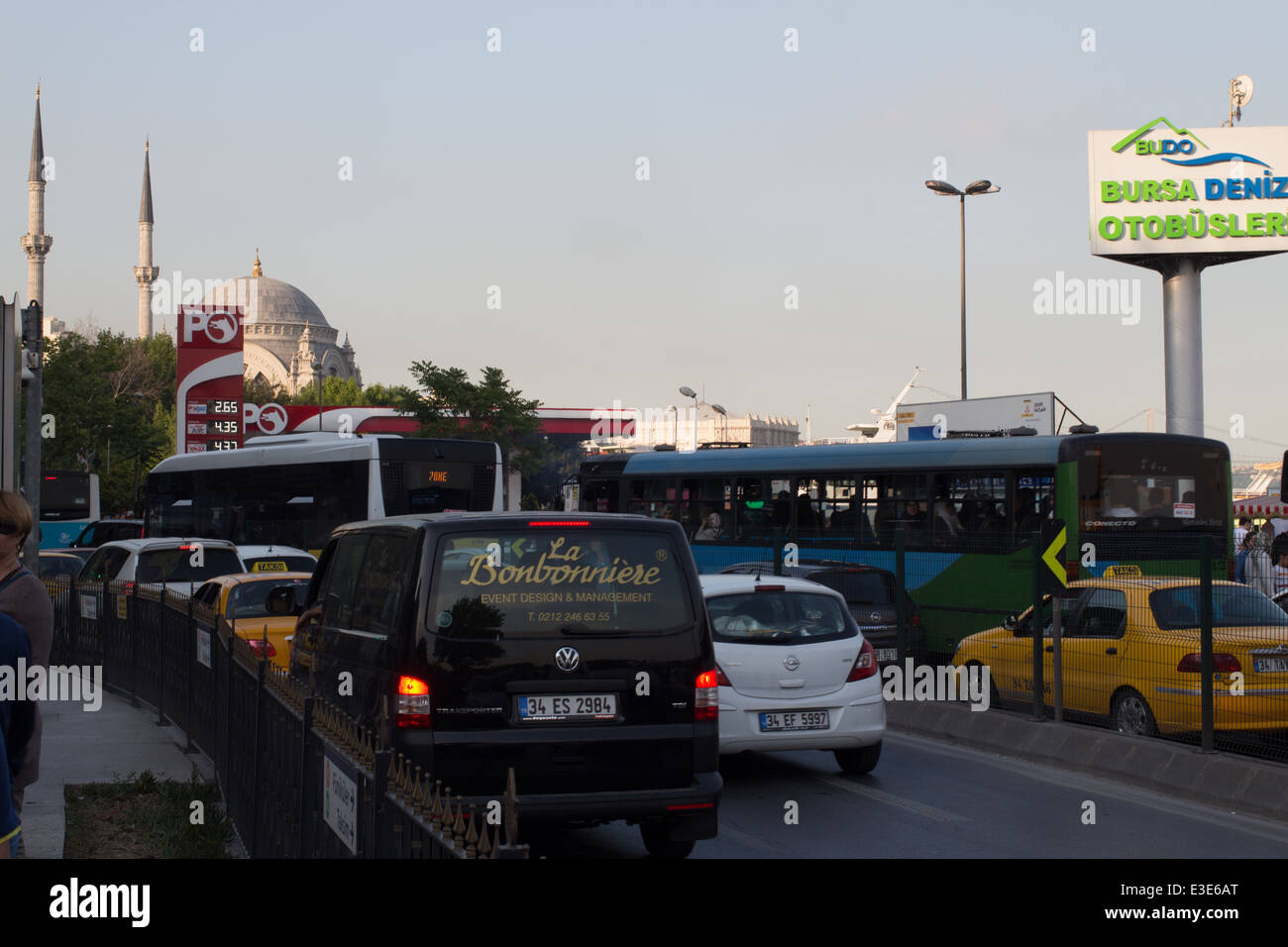 Early evening traffic jam in Istanbul, Turkey Stock Photo - Alamy