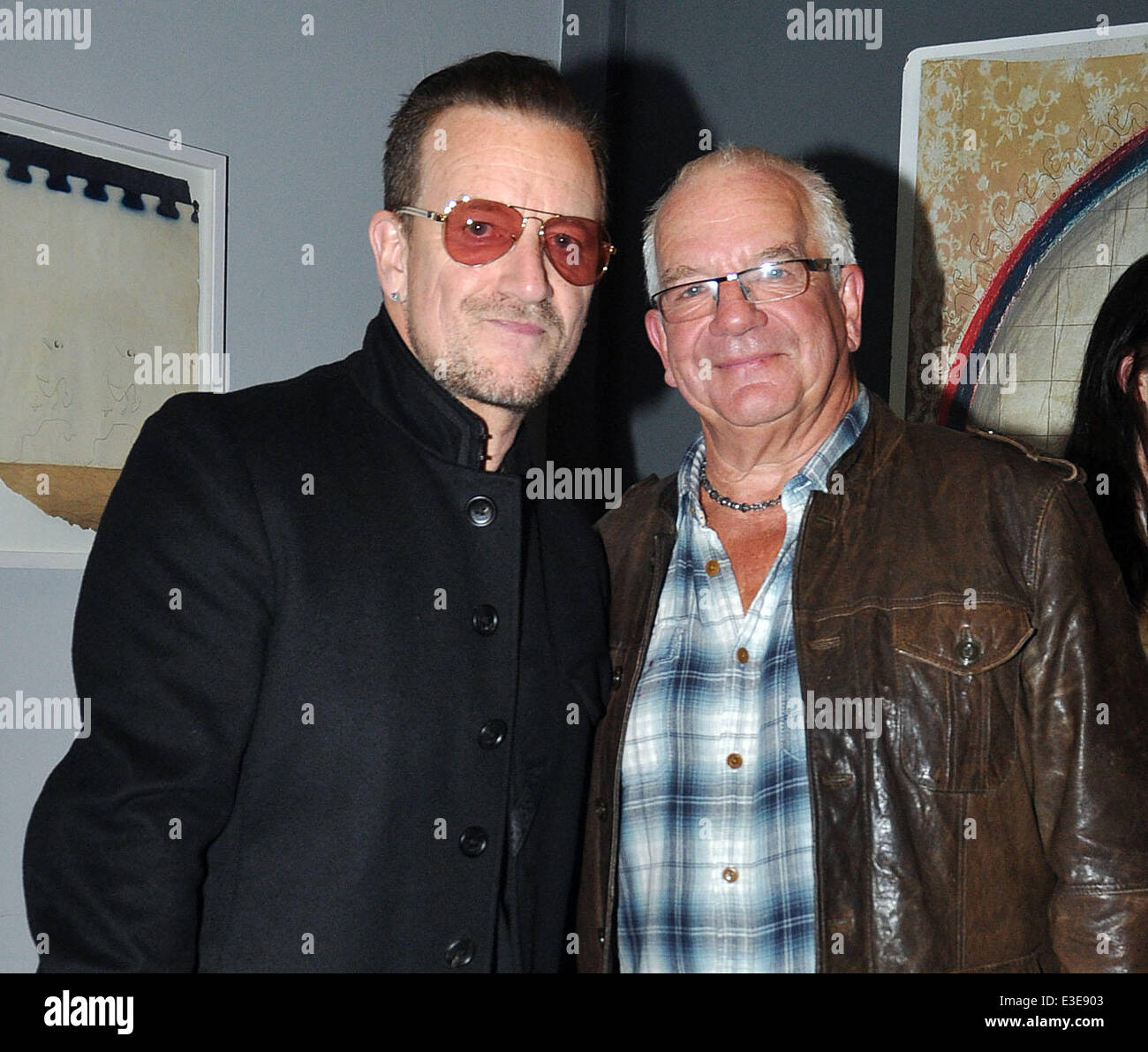 U2's Bono at the launch of his niece, Leah Hewson, new art exhibition ...