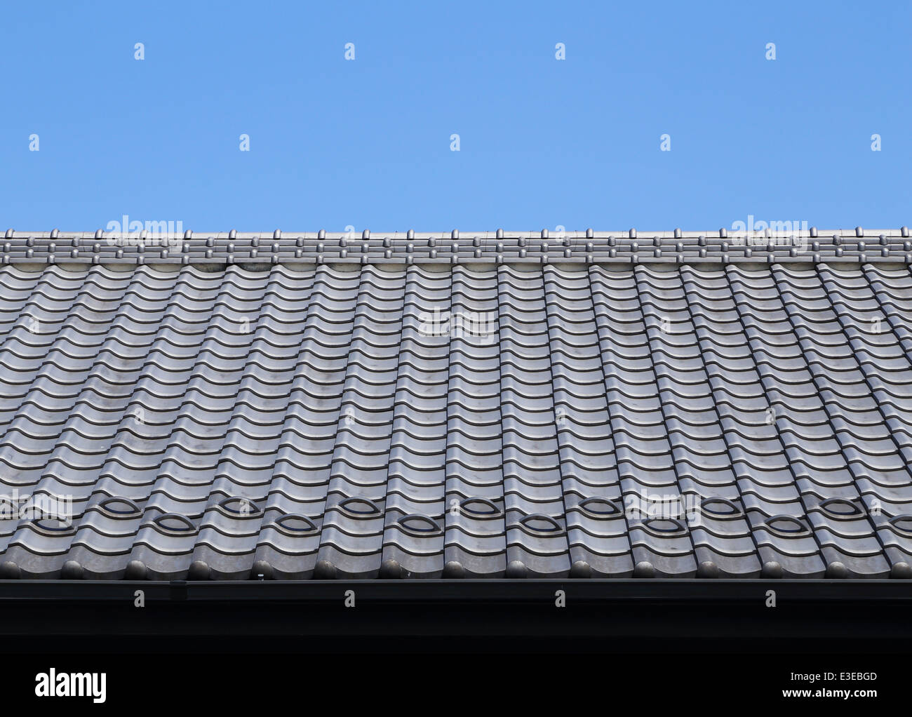 roof of traditionally japanese style with sky Stock Photo - Alamy