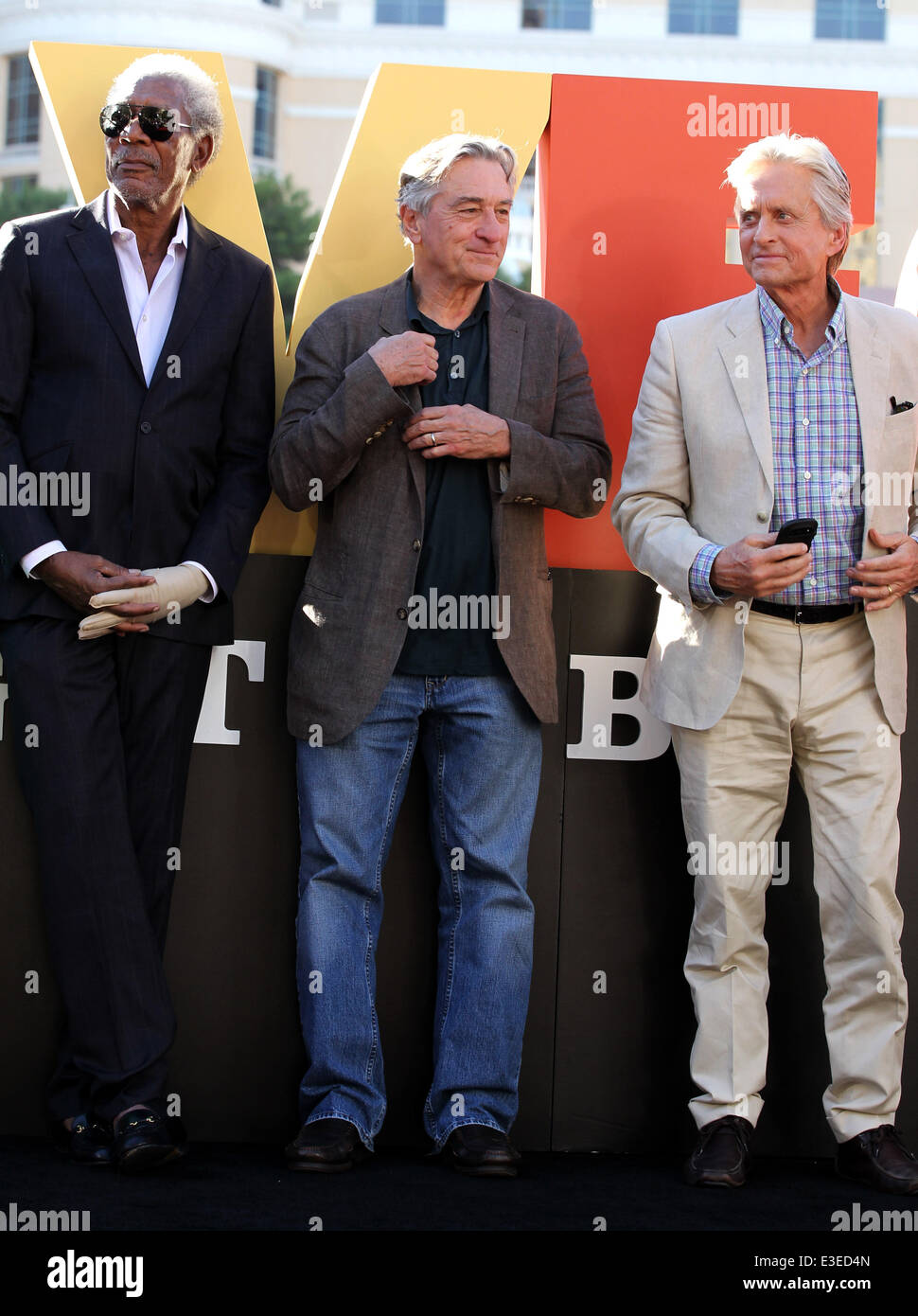 The cast of 'Last Vegas' receives the key to the city of Las Vegas at ...