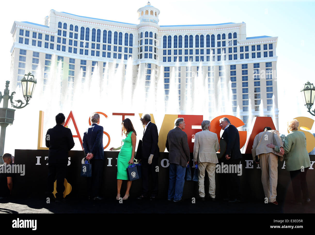 The cast of 'Last Vegas' receives the key to the city of Las Vegas at ...