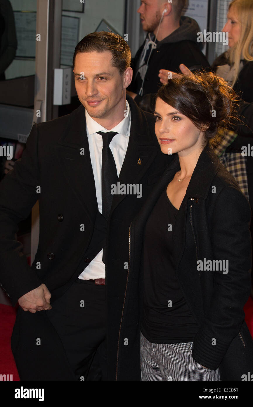 Charlotte Riley and Tom Hardy attend the screening of "Locke" at the ...