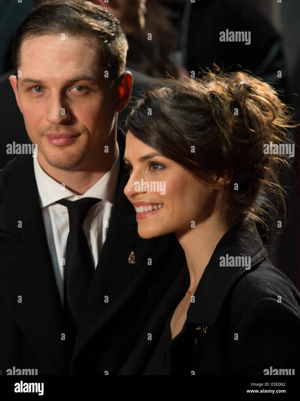 Charlotte Riley and Tom Hardy attend the screening of "Locke" at the ...