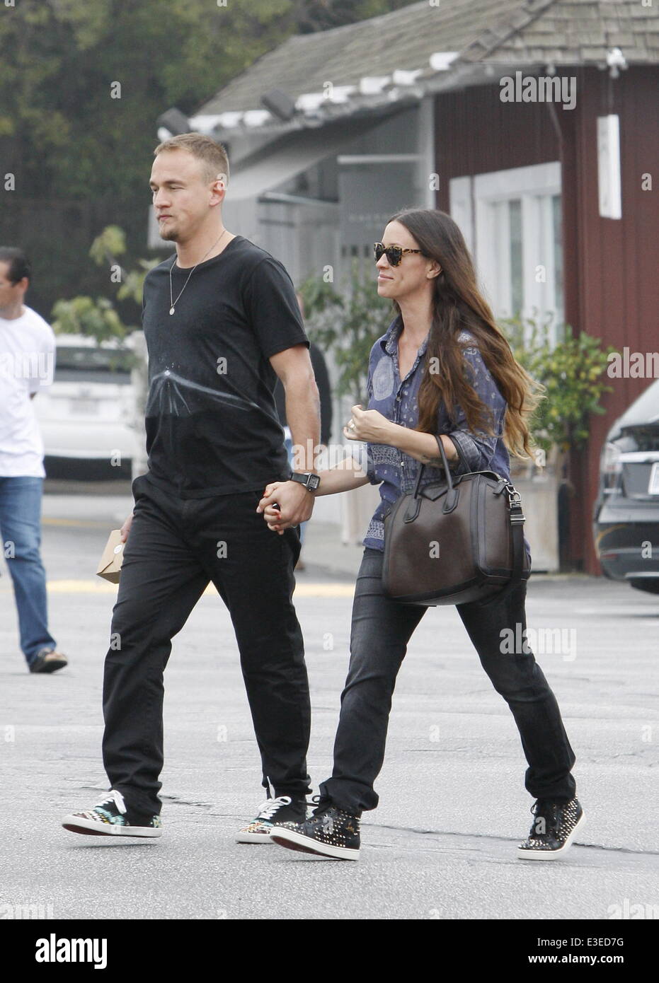 Alanis Morissette and her husband Mario Treadway out and about in ...