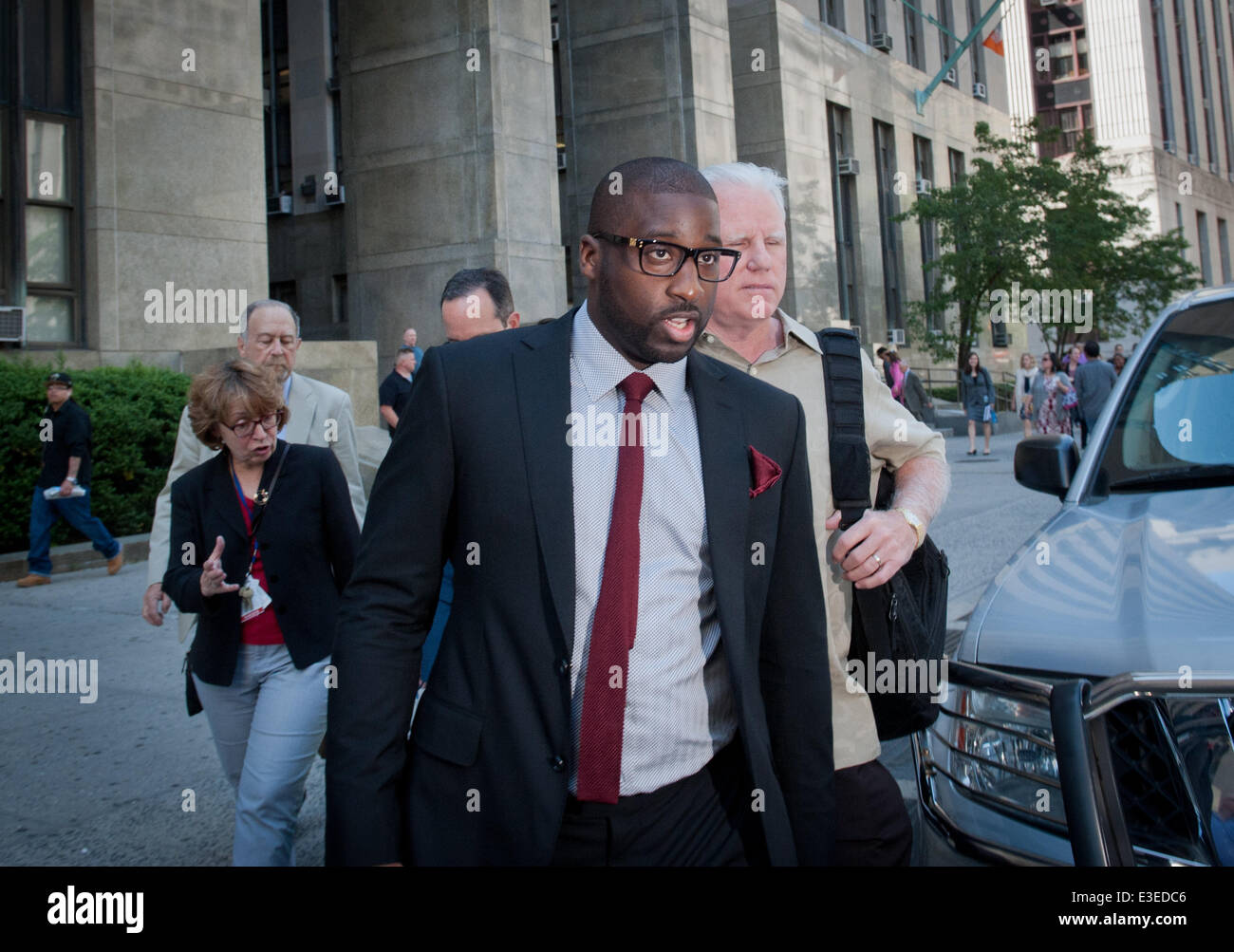 Manhattan, New York, USA. 23rd June, 2014. New York Knicks point guard ...