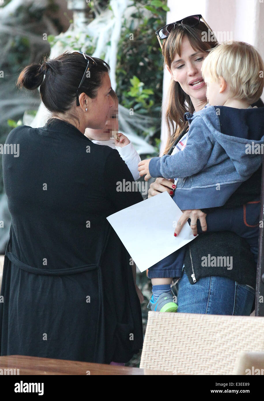 Jennifer Garner and her son Samuel Garner Affleck leave Cafe Vida in ...