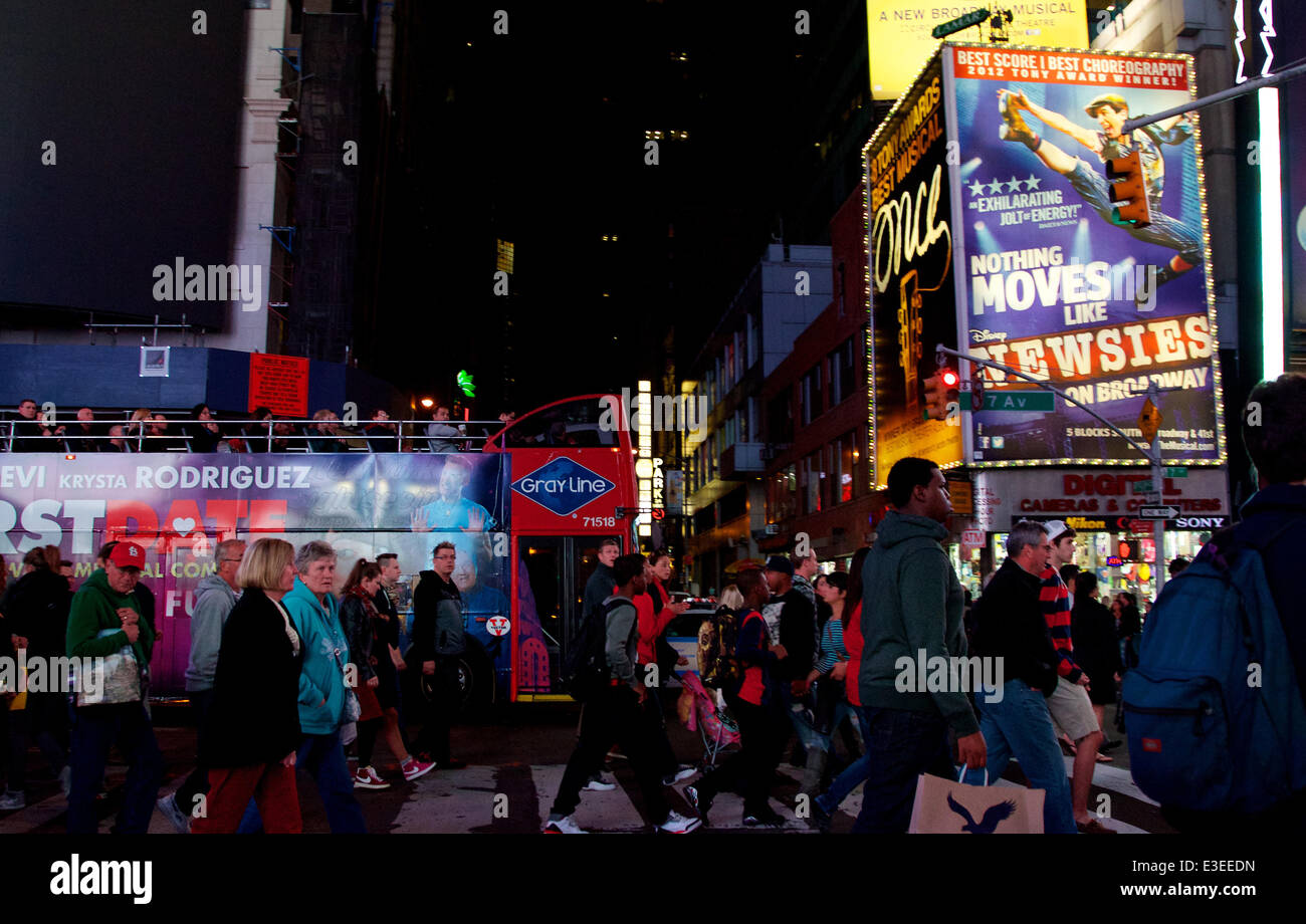 New York's Times Square - Atmosphere Shots Featuring: Atmosphere Where ...