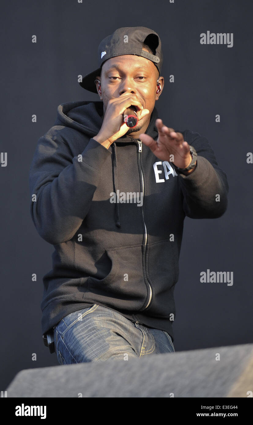Dizzee Rascal performs live in concert at Finsbury Park Featuring ...