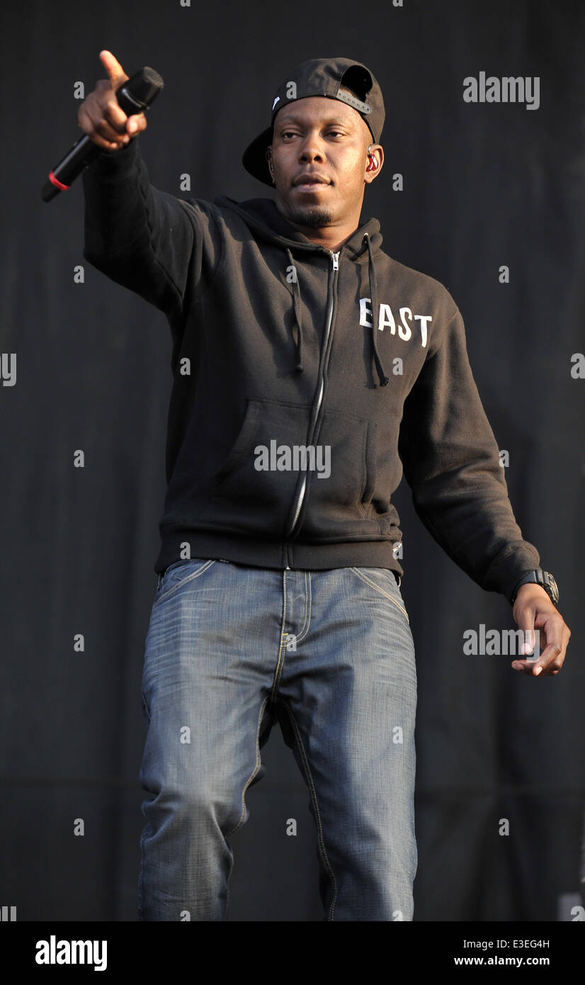 Dizzee Rascal performs live in concert at Finsbury Park Featuring ...