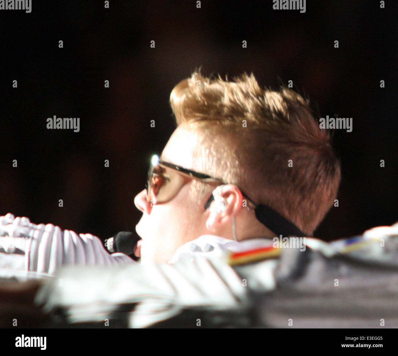 Justin Bieber performs live in concert as part of his 'Believe Tour' at ...