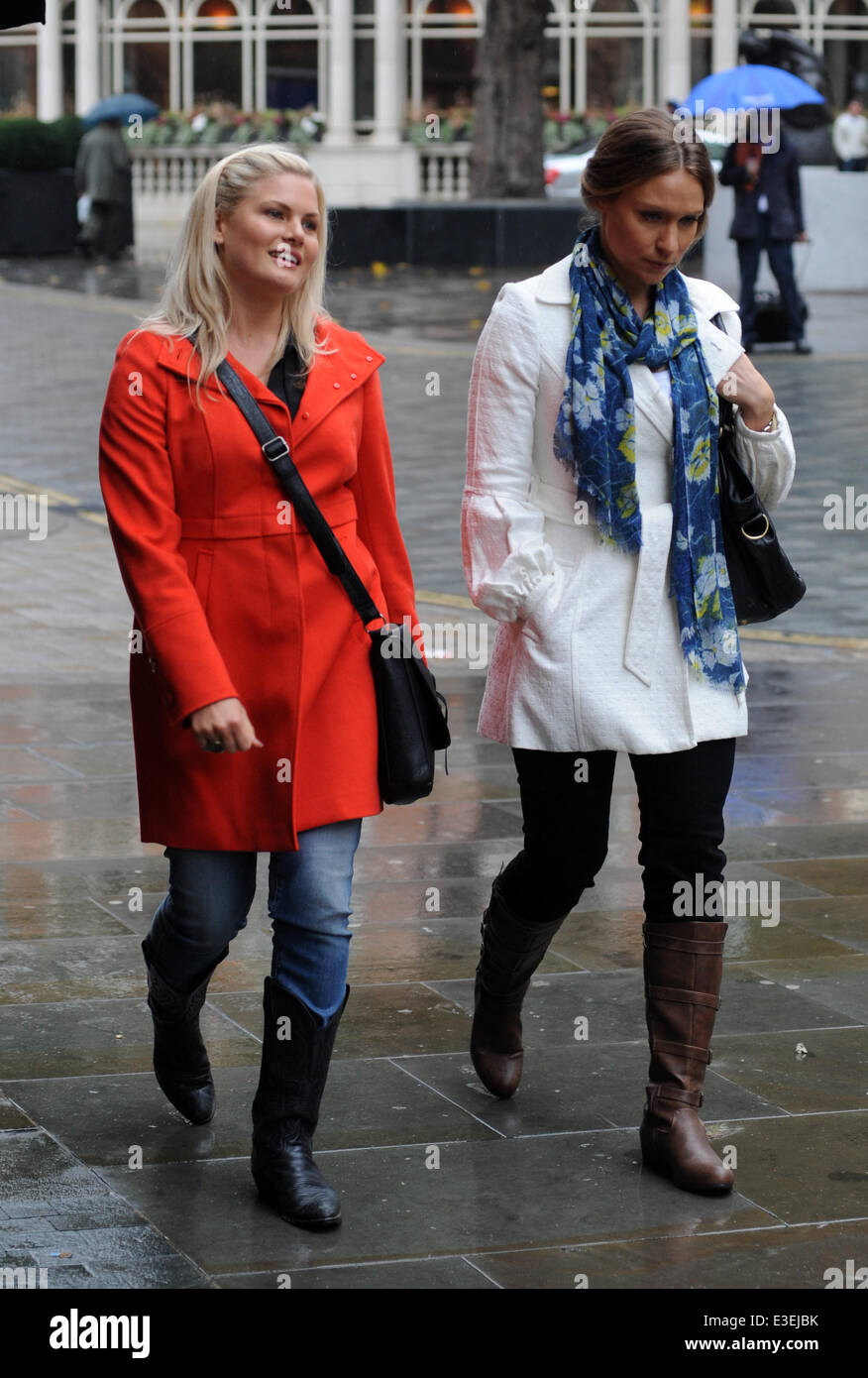 Bonnie Sveen and Lisa Gormley pictured filming the Australian soap ...