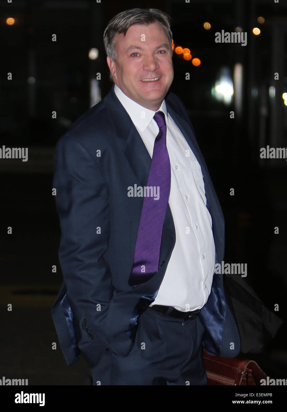 Ed Balls outside the ITV studios Featuring: Ed Balls Where: London ...