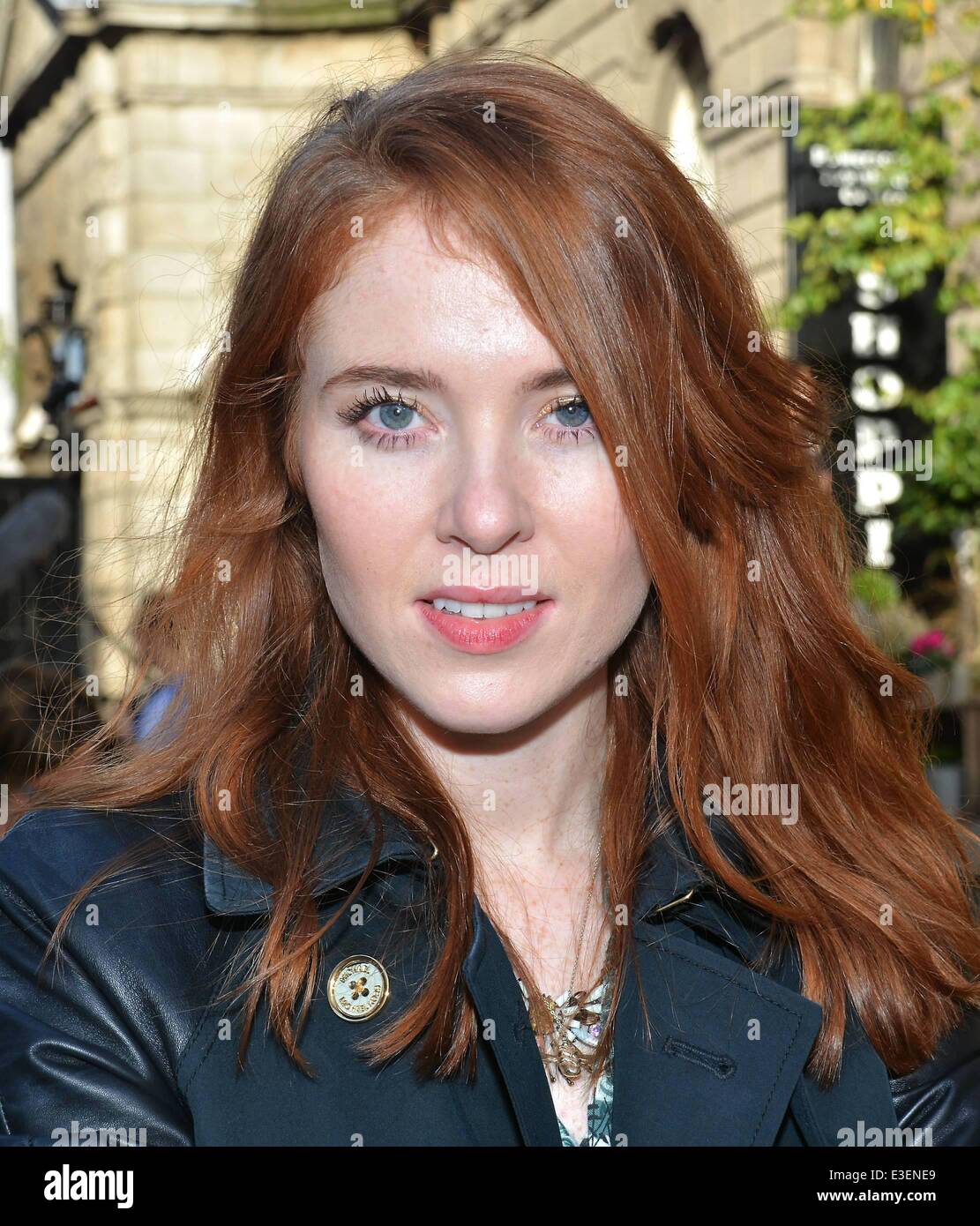 Celebrity stylist Angela Scanlon spotted filming on the steps of the ...