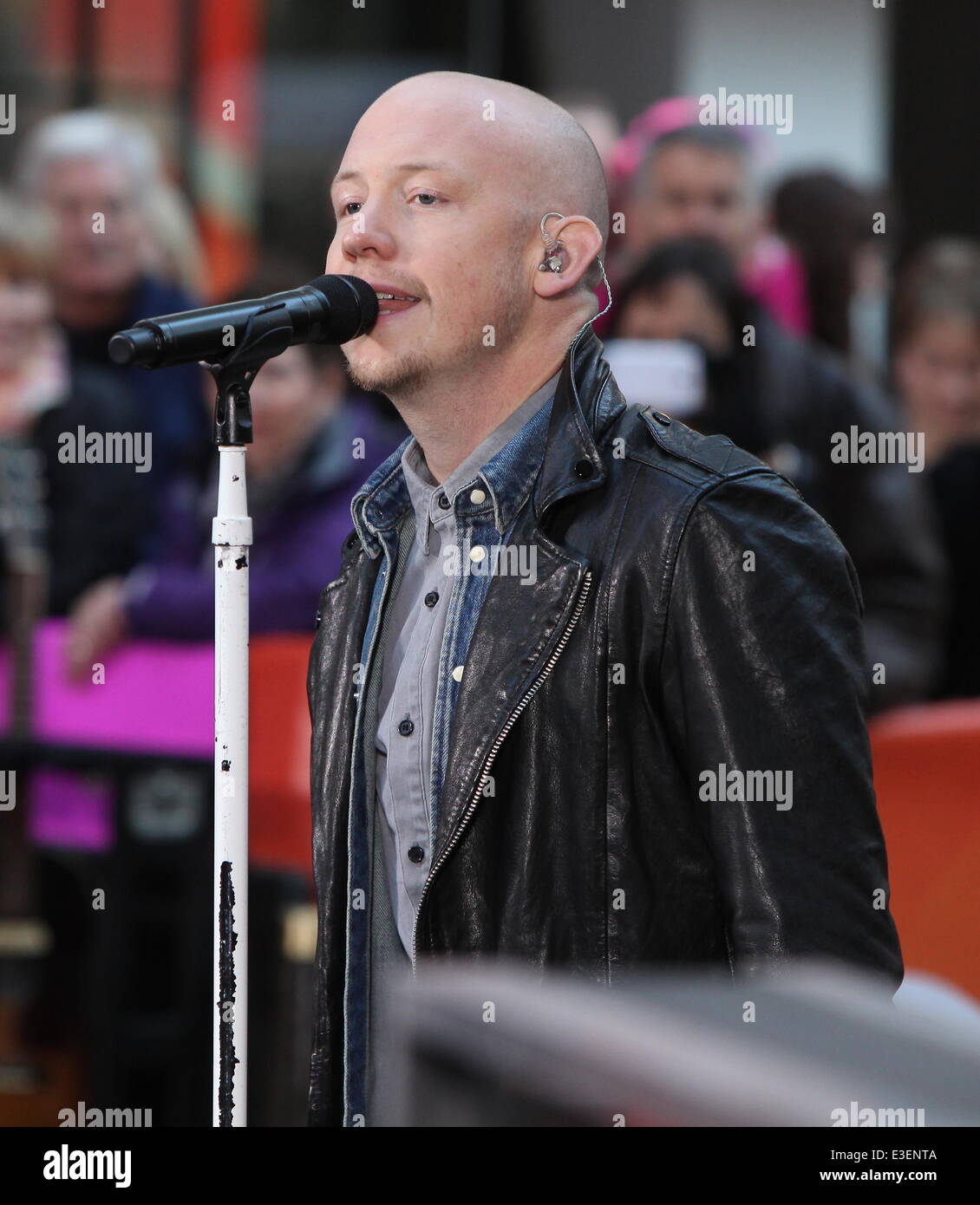 The Fray performing live on NBC's Today show at Rockefellar Plaza ...
