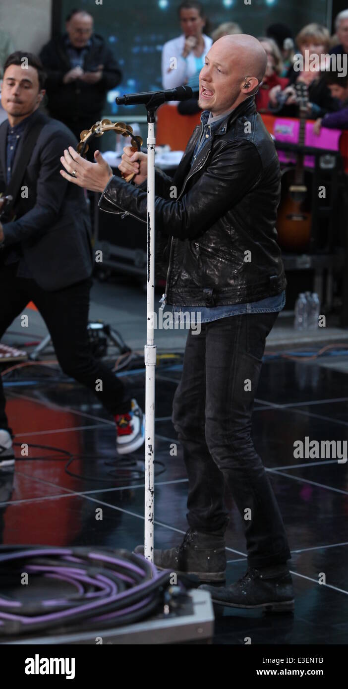 The Fray performing live on NBC's Today show at Rockefellar Plaza ...