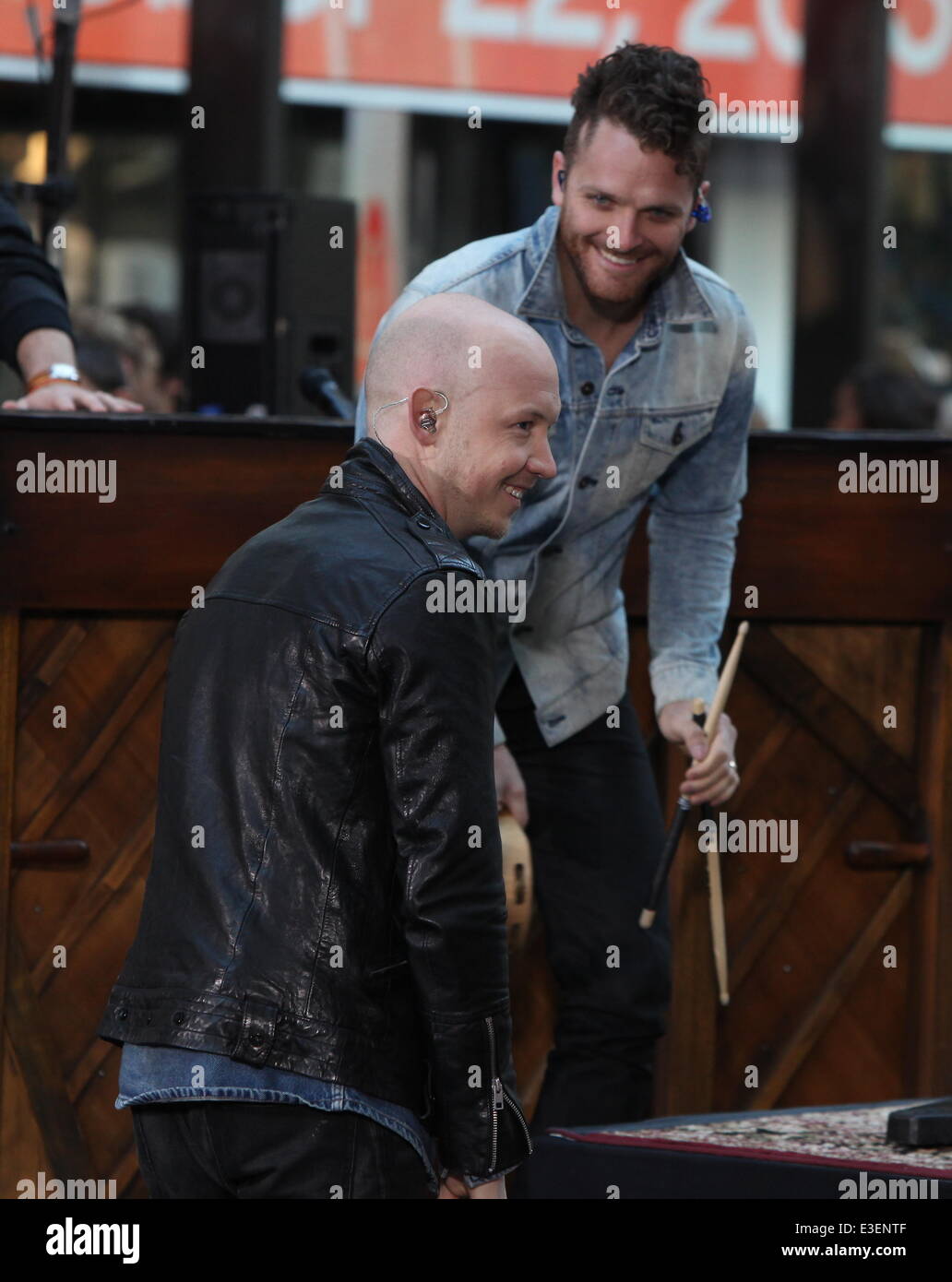 The Fray performing live on NBC's Today show at Rockefellar Plaza ...