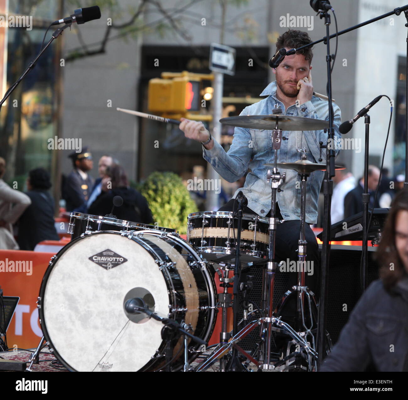 The Fray performing live on NBC's Today show at Rockefellar Plaza ...