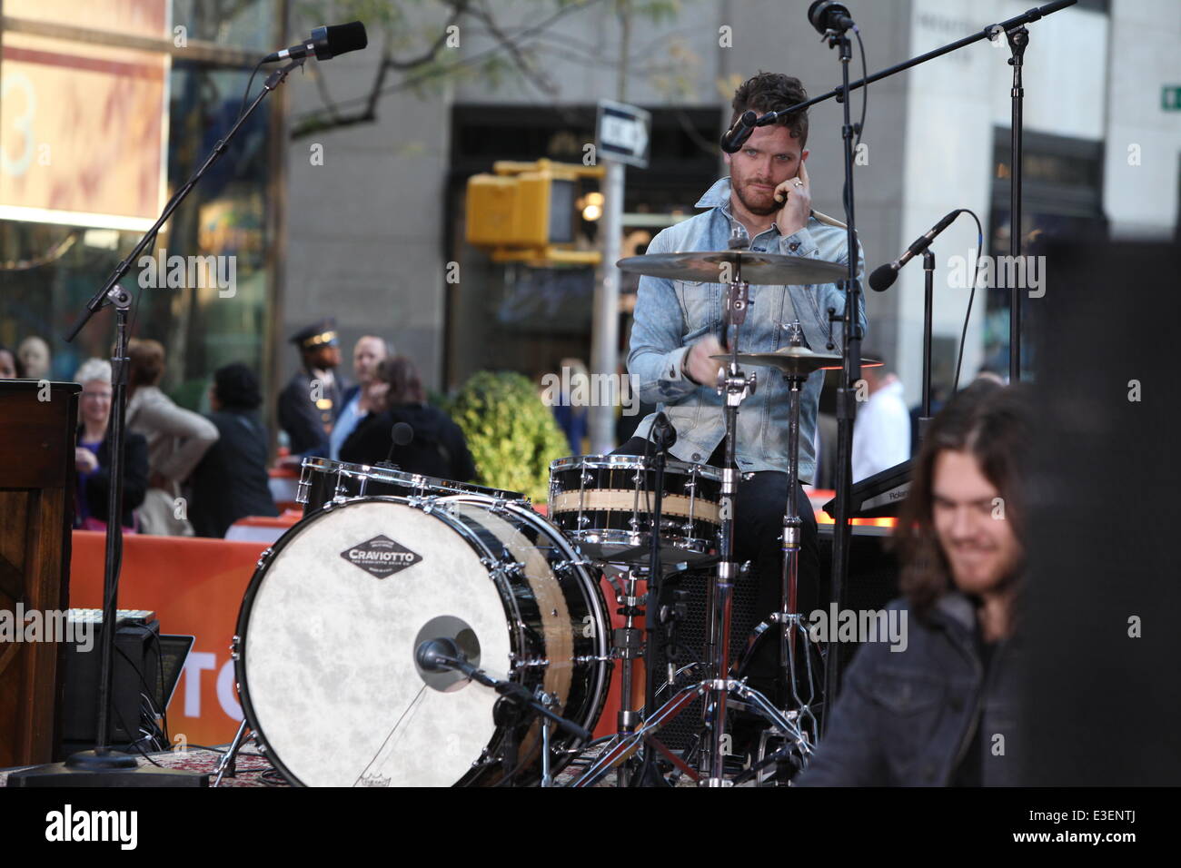The Fray performing live on NBC's Today show at Rockefellar Plaza ...