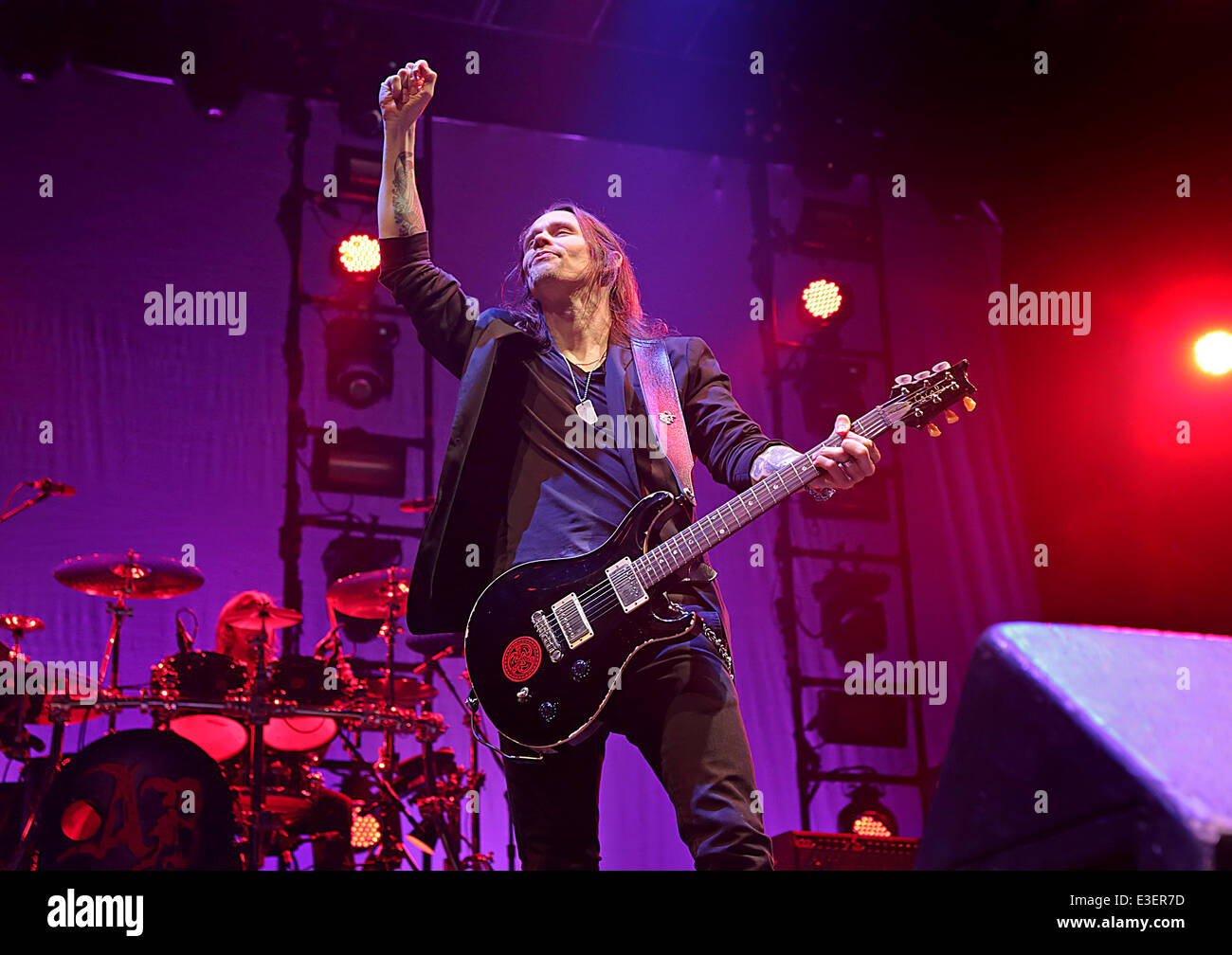American rock band, Alter Bridge performing live in concert at the ...