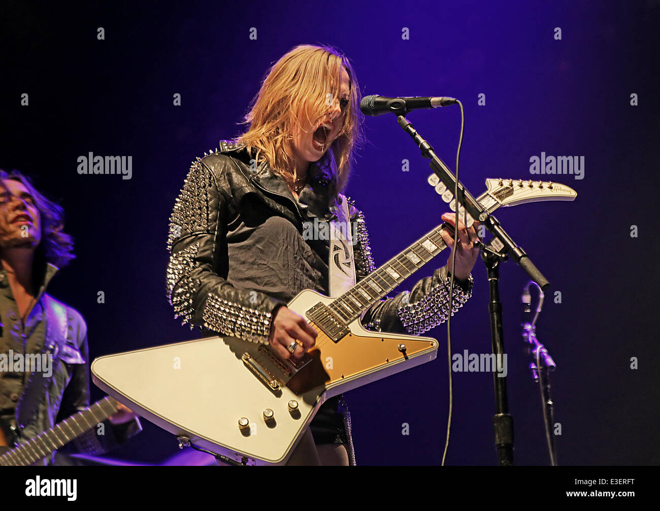 American rock band Halestorm performing live in concert at the ...